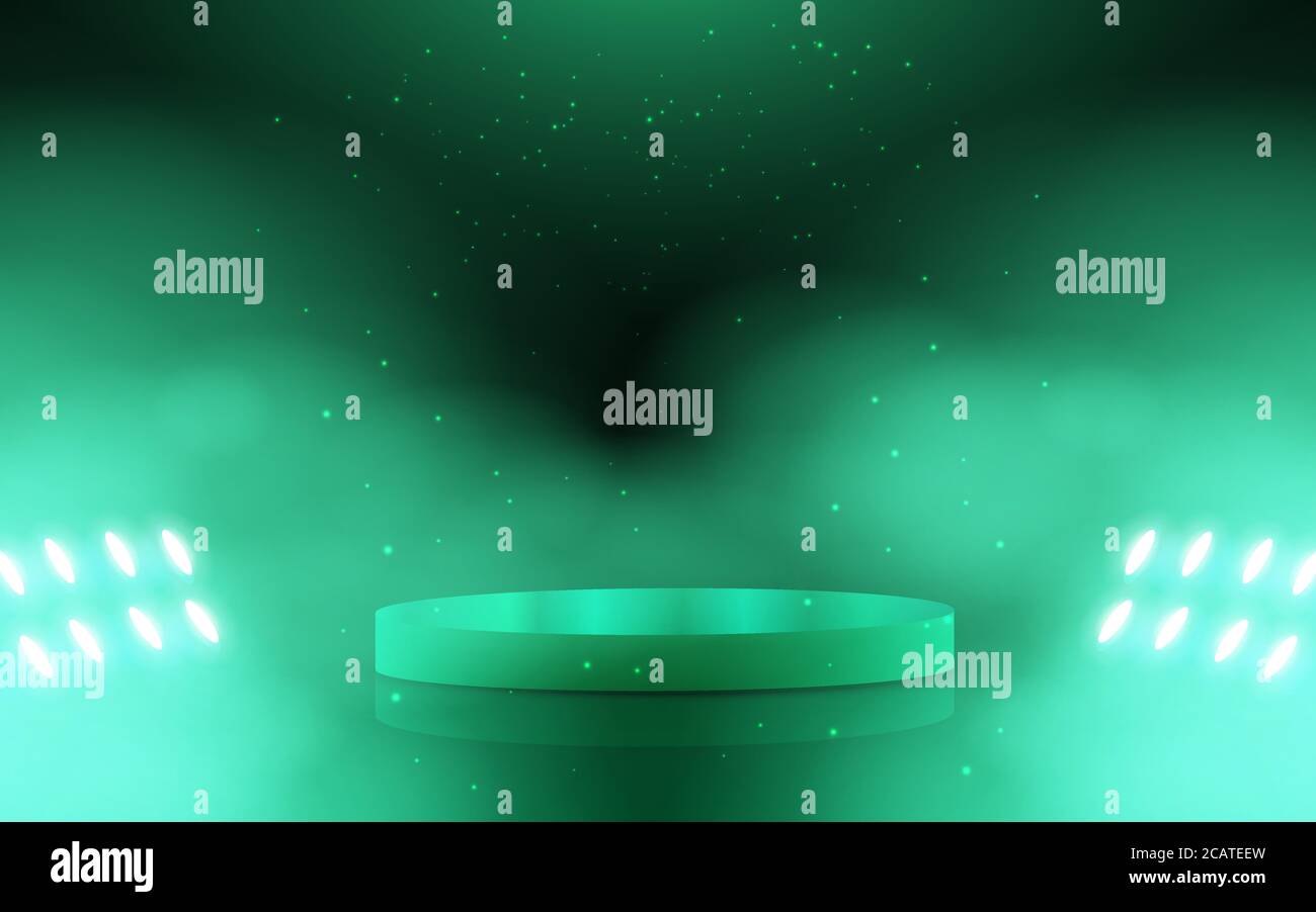 Empty room spotlights 3d Stock Vector Images - Alamy
