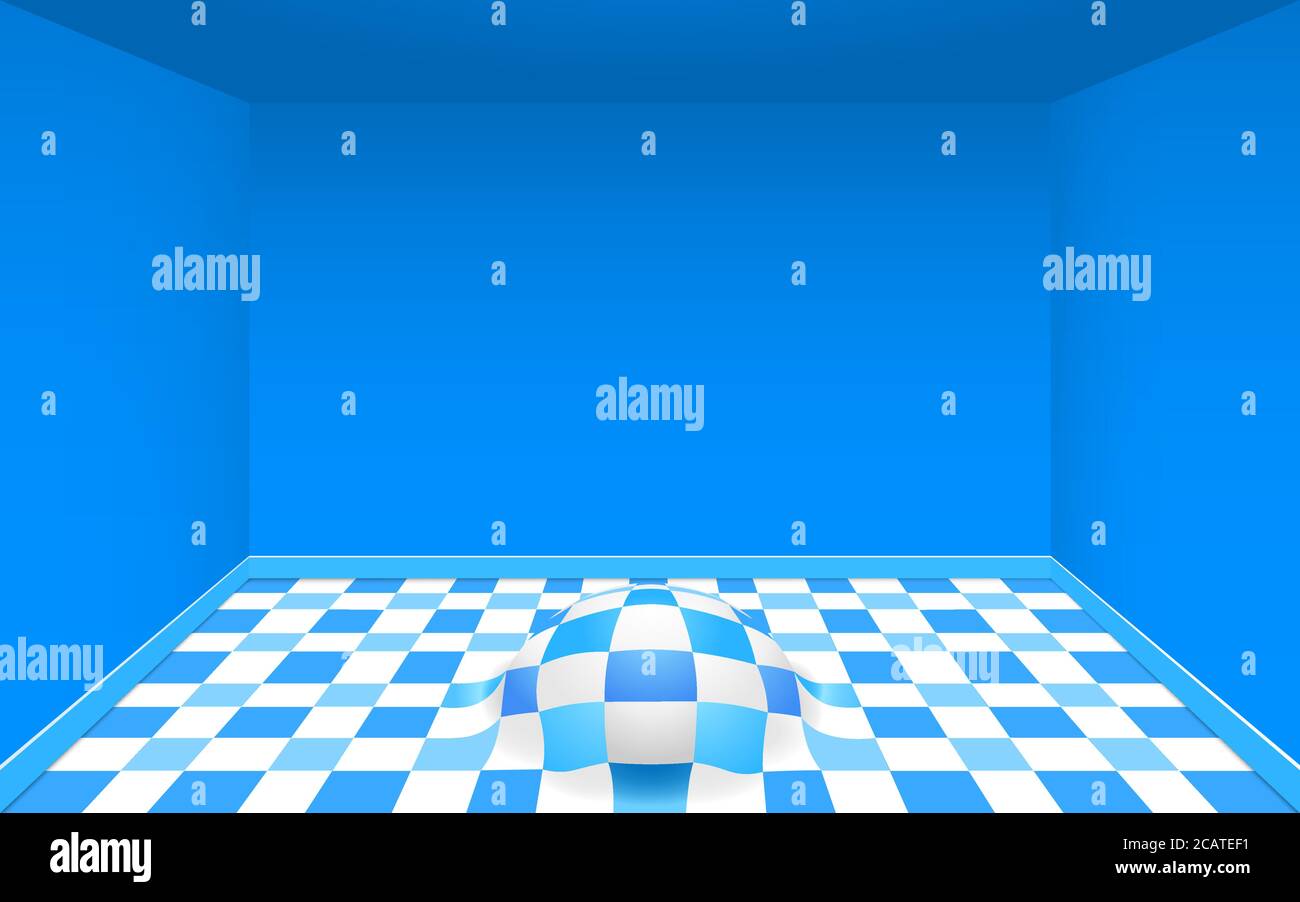 Empty square platform blue Stock Vector Images - Alamy