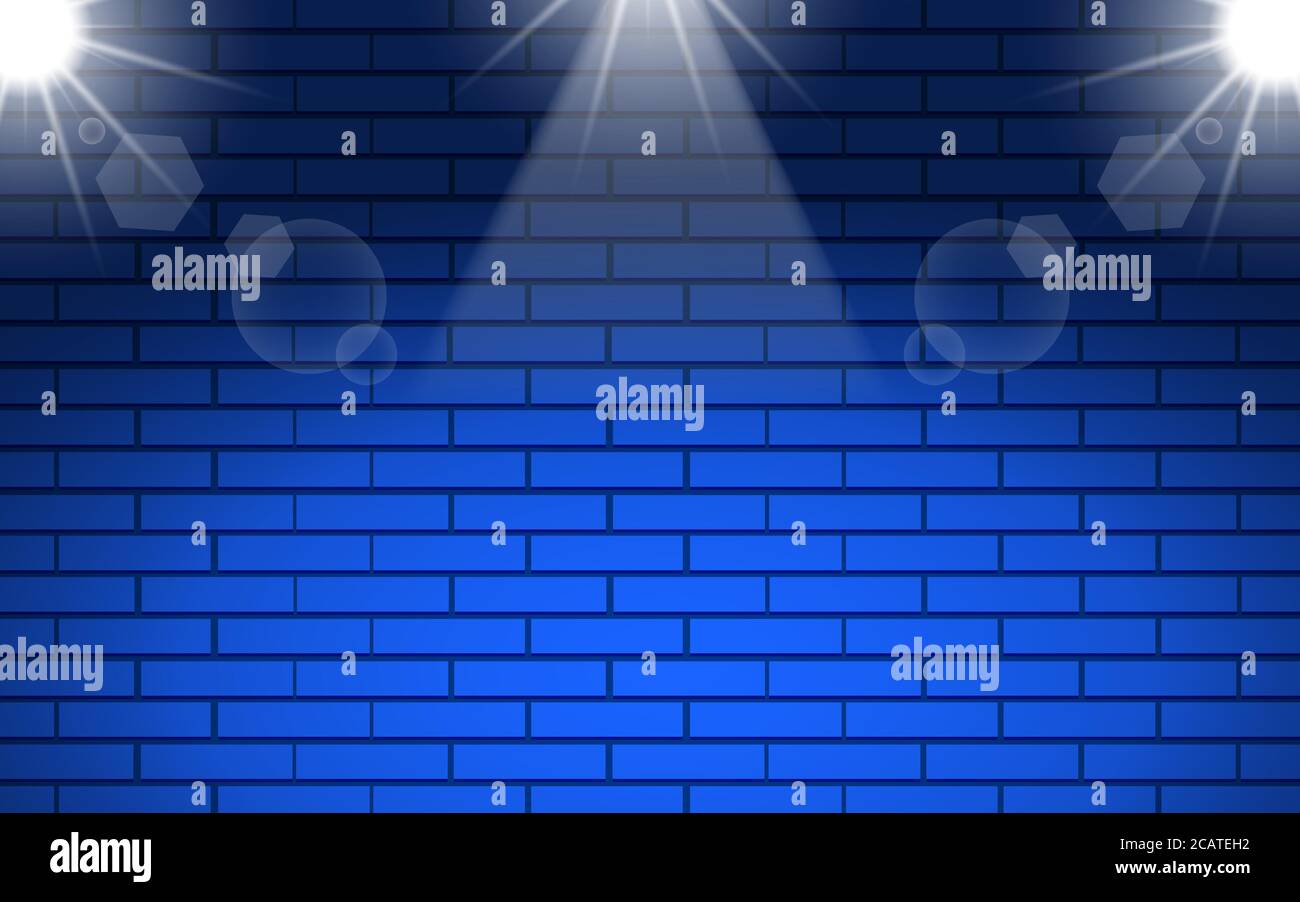 Empty studio brick wall Stock Vector Images - Alamy