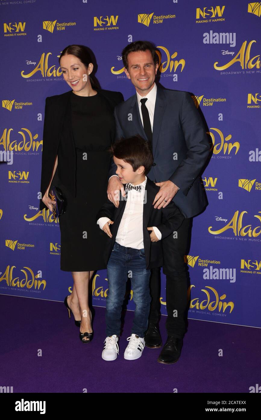 David Campbell and his wife Lisa Campbell and son Leo attend the ...
