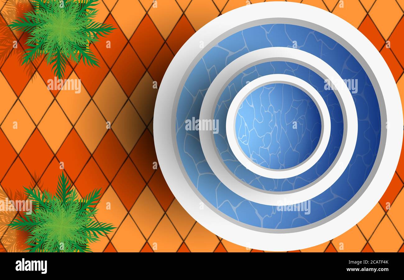 View park garden fountain Stock Vector Images - Alamy