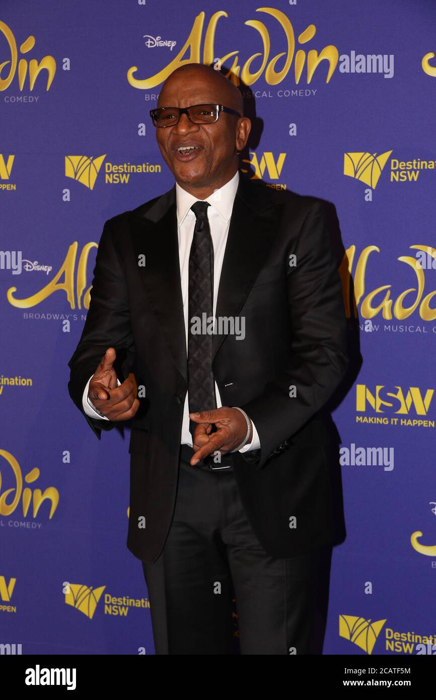 Composer Lebo M attends the Aladdin musical's opening night at the ...