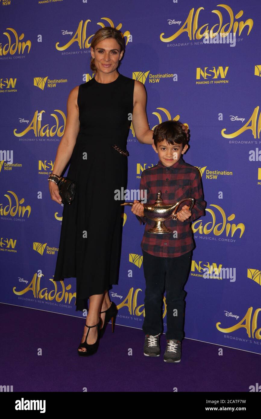 Danielle Cormack and her son Te Ahi Ka Cormack Hema-Taylor attend the ...