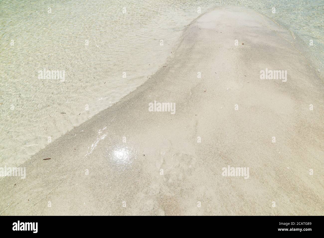 white sand in Lu Impostu beach, Sardinia Stock Photo - Alamy