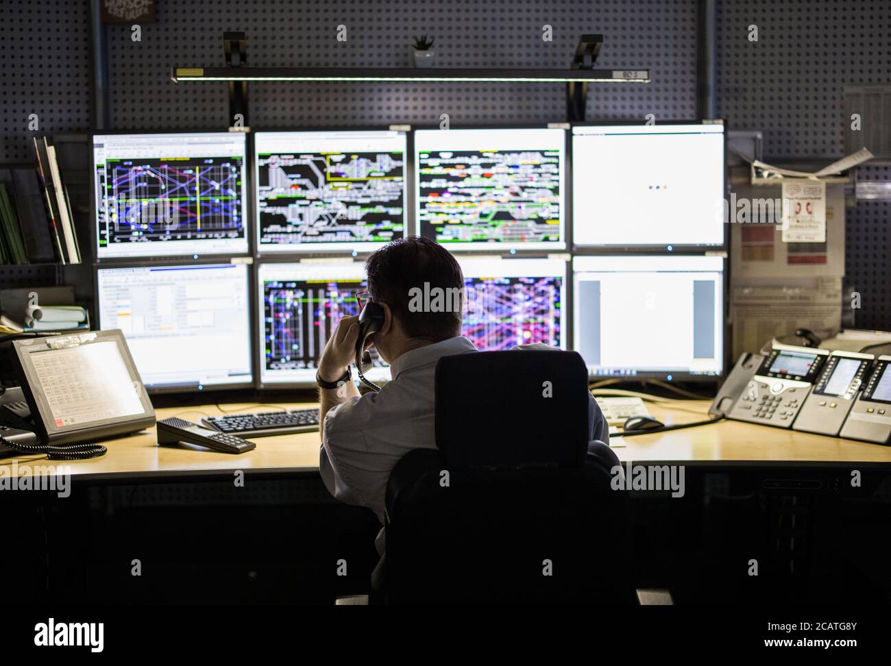 Control center train hi-res stock photography and images - Alamy