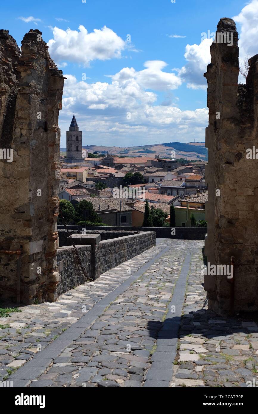 Castello di Melfi Entrance Stock Photo - Alamy