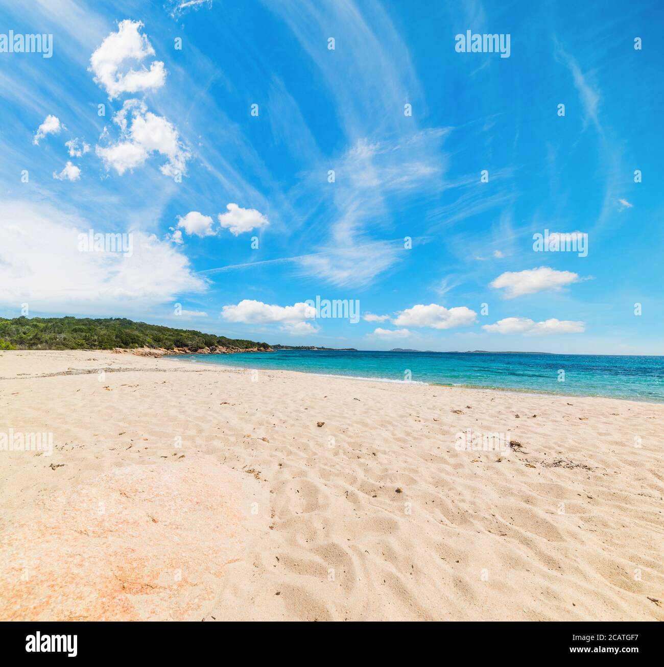 Liscia Ruja beach on a sunny day, Sardinia Stock Photo - Alamy