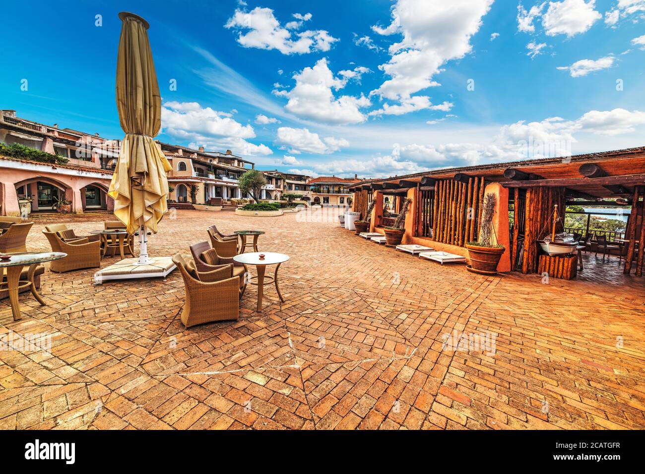 world famous Piazzetta in Porto Cervo, Italy Stock Photo - Alamy