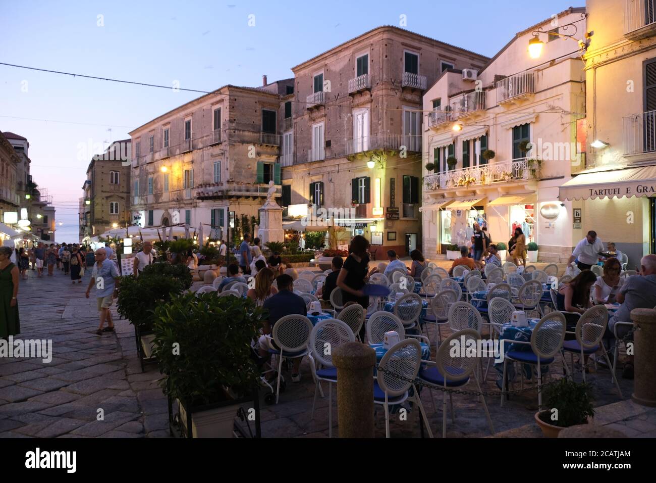 Old Town Tropea Cafe Stock Photo - Alamy