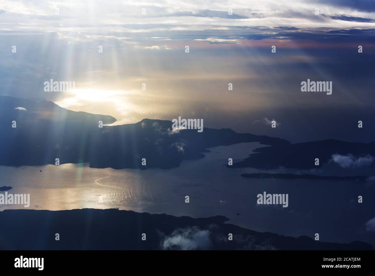 Aerial view of tropical islands Stock Photo - Alamy