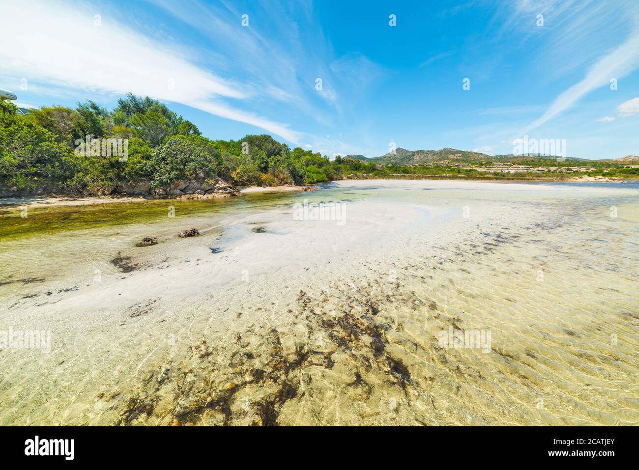 white sand in Lu Impostu beach, Sardinia Stock Photo - Alamy