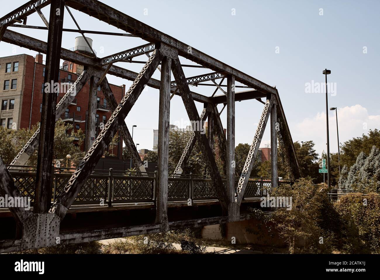 Path along Platte River on Cherry Creek Trail in Downtown Denver ...