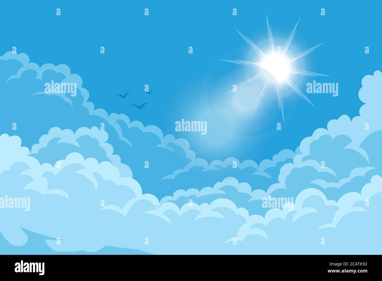 Cloudy sky background Stock Vector Image & Art - Alamy