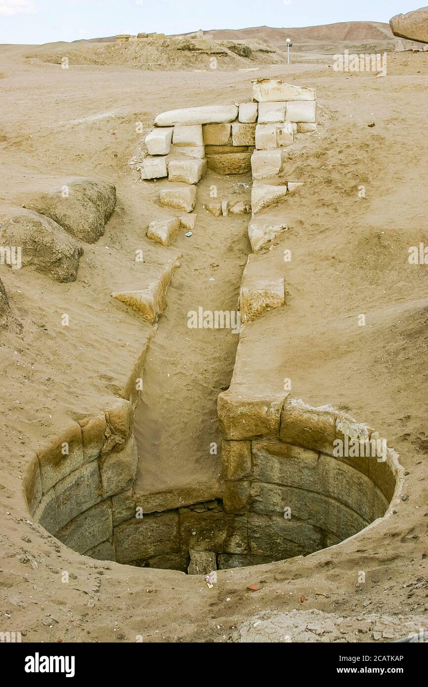 Egypt, Nile Delta, Tanis, the court after the Western gate and before ...