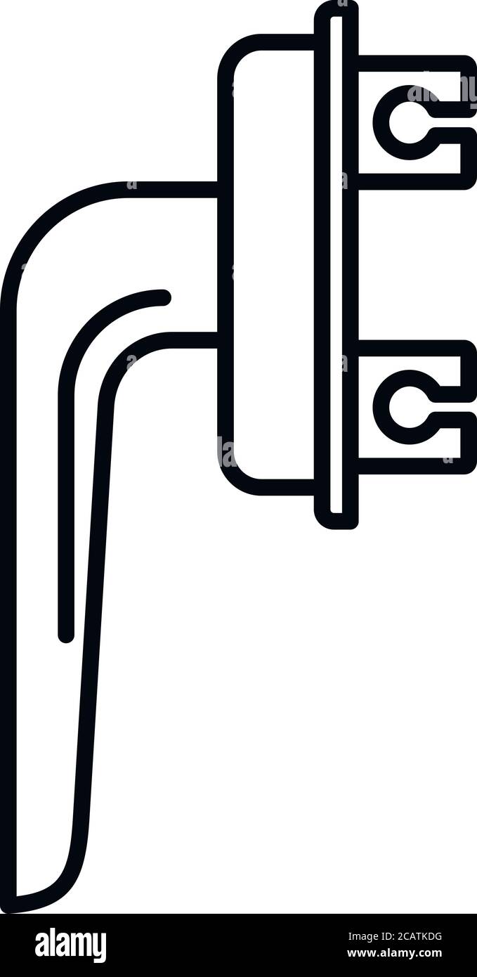 Window handle icon. Outline window handle vector icon for web design ...
