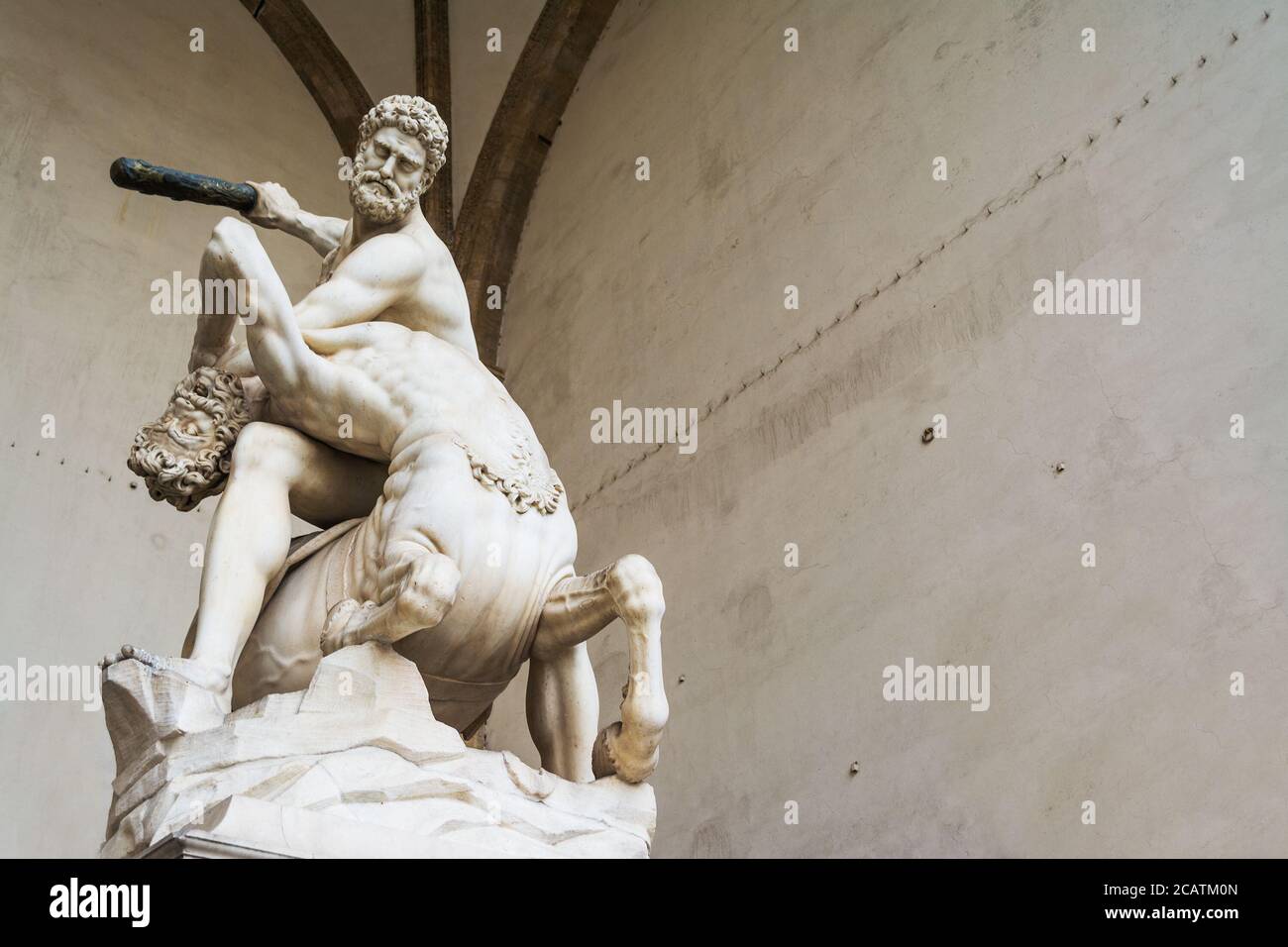 Hercules and Nesso centaur statue in Loggia dei Lanzi in Florence ...