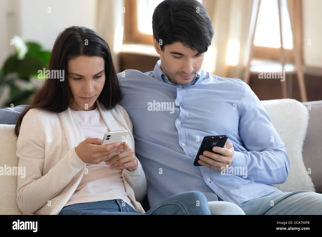 Addicted technology young family hi-res stock photography and images ...