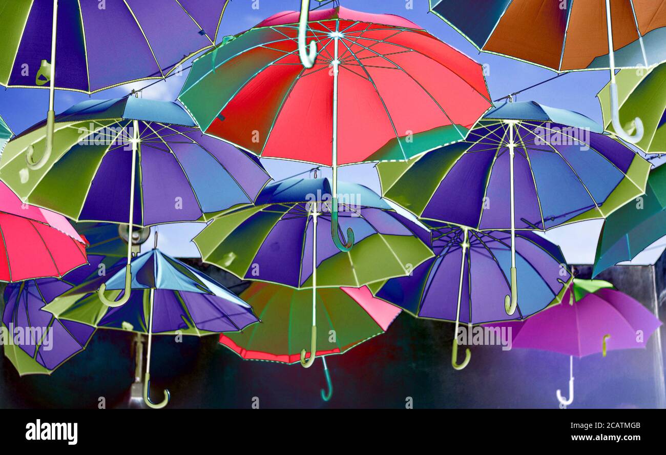 Sydney rainbow umbrella hi-res stock photography and images - Alamy