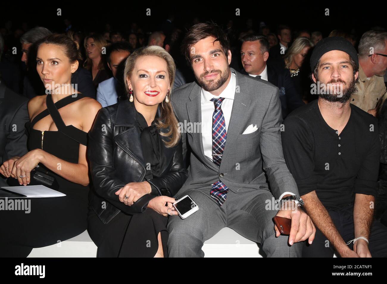 Melissa Hoyer and Tom Derickx attends the Myer Spring 2016 Fashion ...