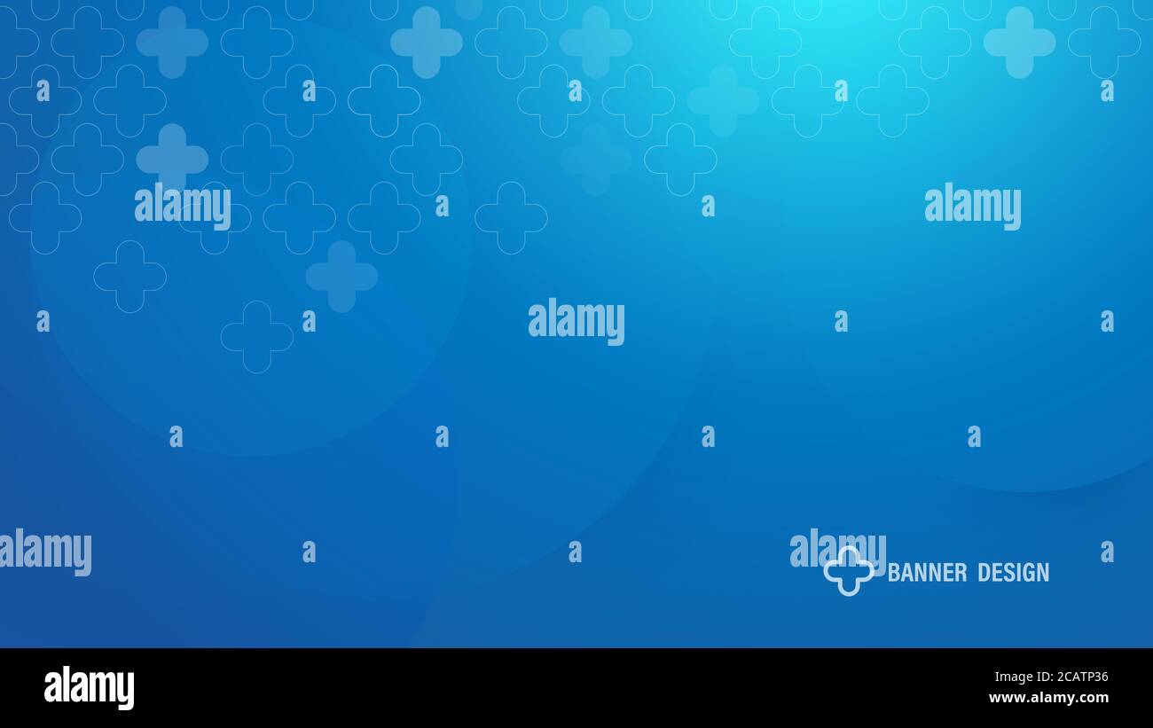 Abstract geometric medical cross shape medicine and science concept ...