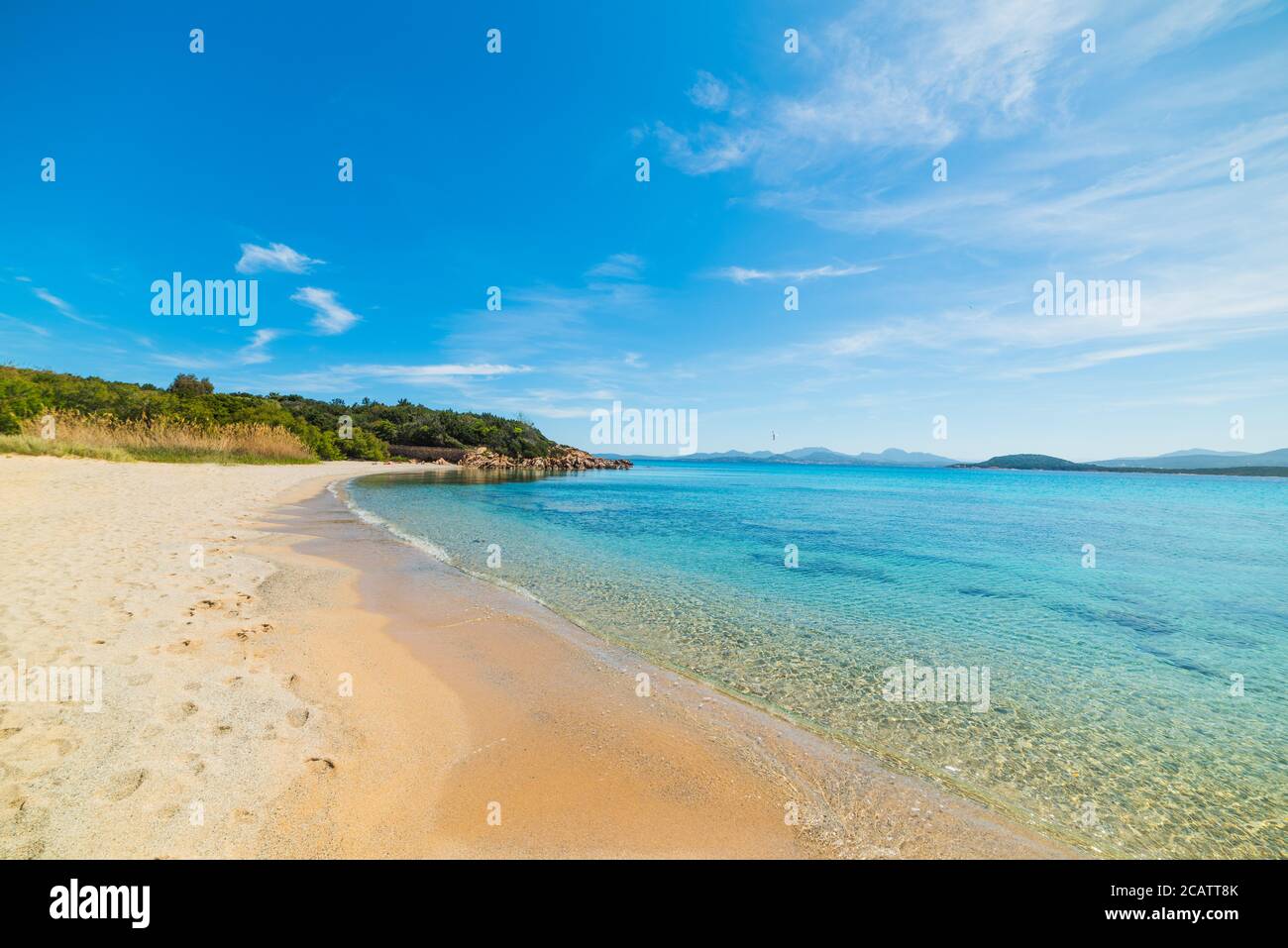 blue sky over La Celvia beach, Sardinia Stock Photo - Alamy