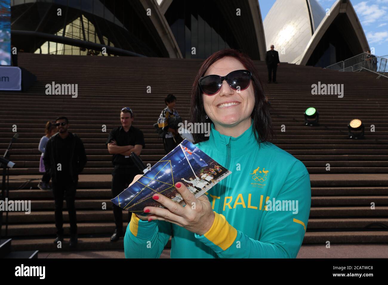 Australian Olympic team welcomed home at the Sydney Opera House ...
