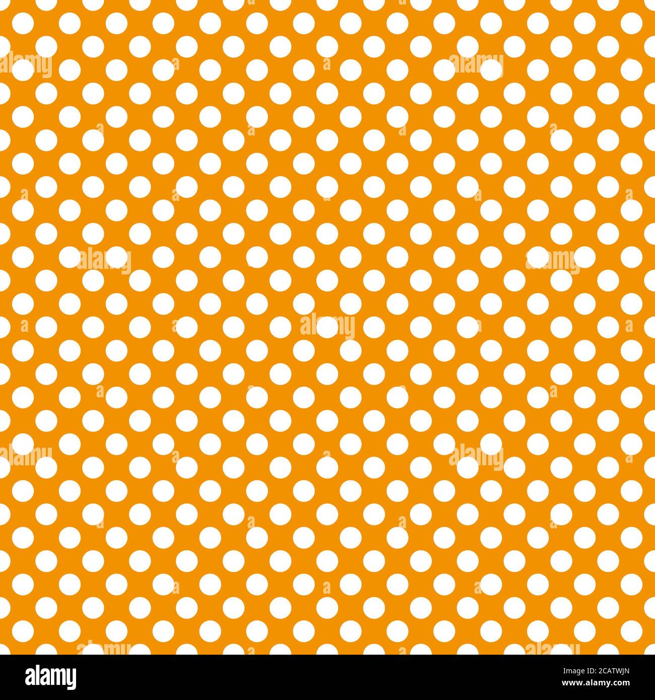 Orange background with seamless polka dot patterns Stock Photo - Alamy
