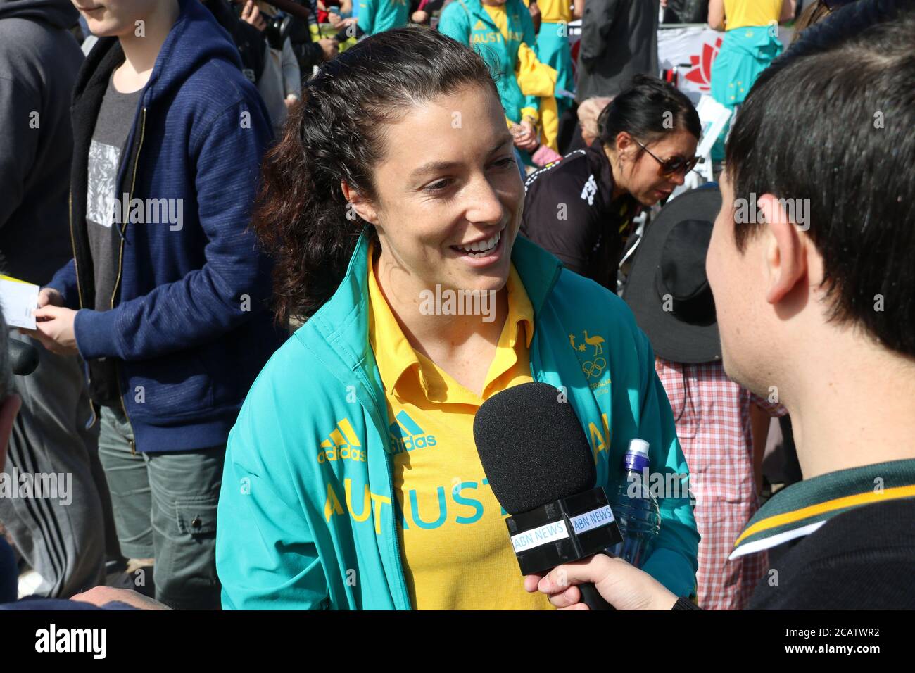 Australian Olympic team welcomed home at the Sydney Opera House after ...