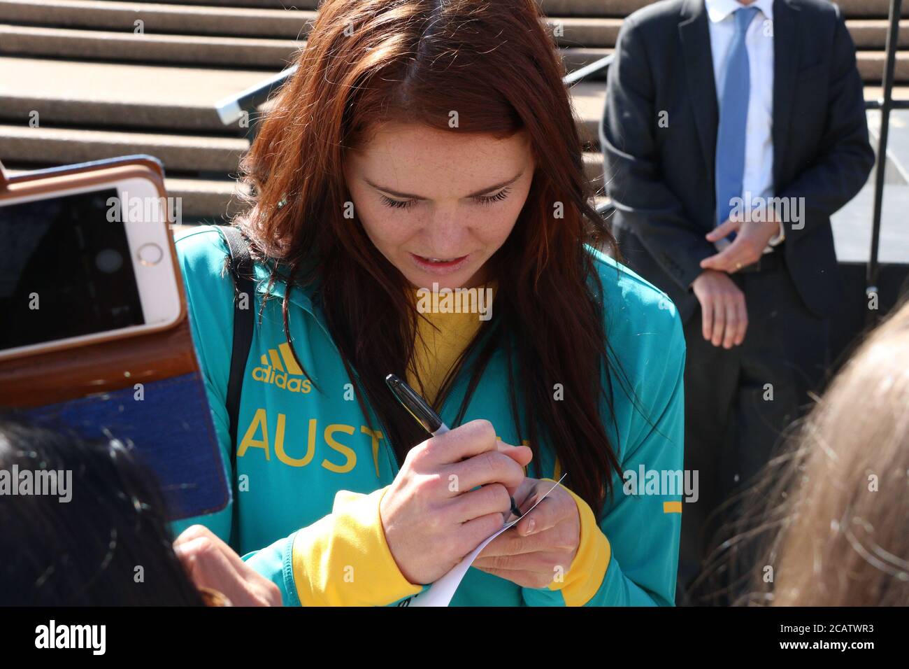 Australian Olympic team welcomed home at the Sydney Opera House after ...