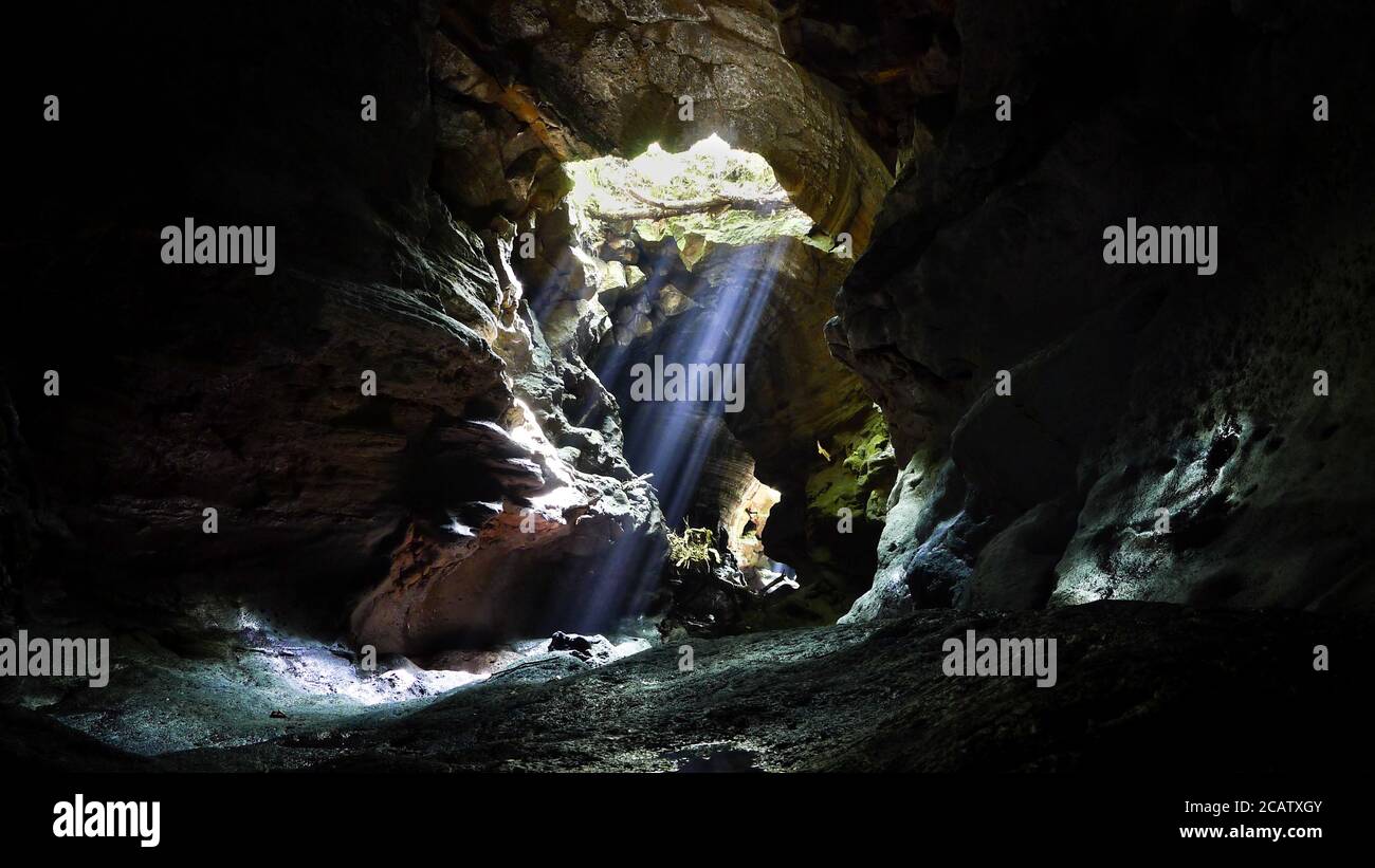 Inside the closed cave in Hallasan national park Stock Photo - Alamy