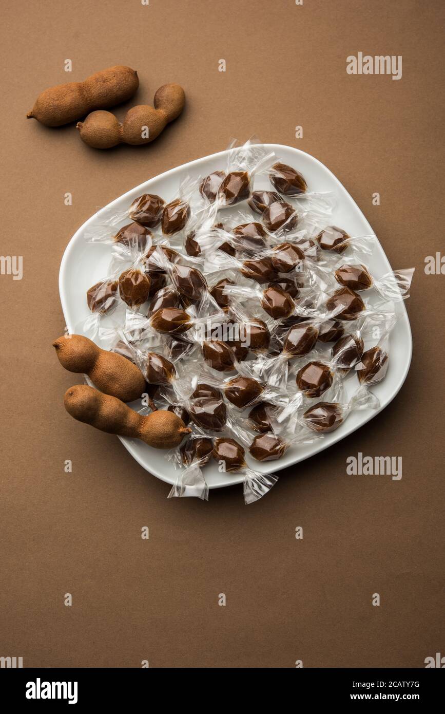 Tamarind Candy or Imli pops is made of Tamarindus indica pulp and sugar ...