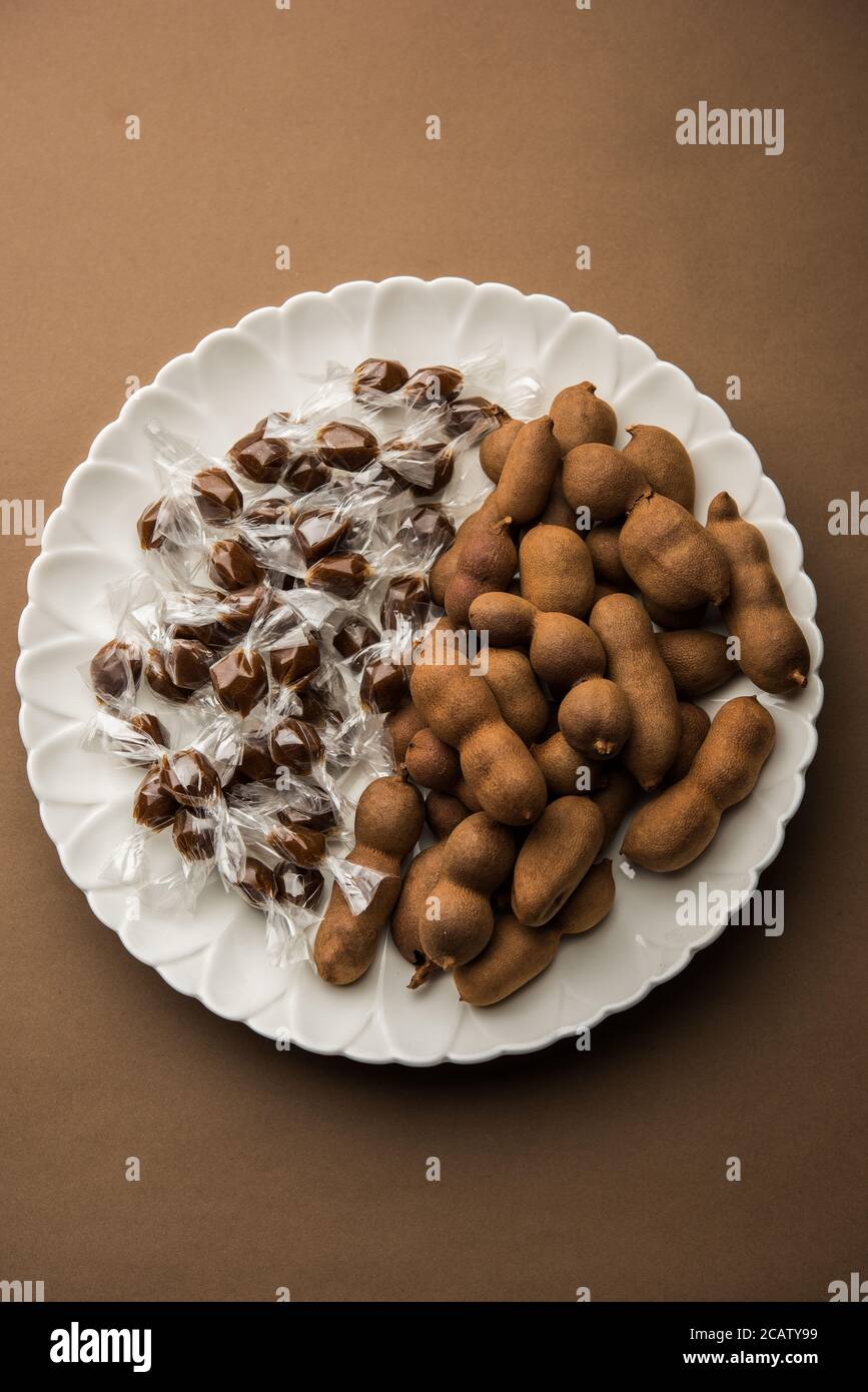 Tamarind Candy or Imli pops is made of Tamarindus indica pulp and sugar ...