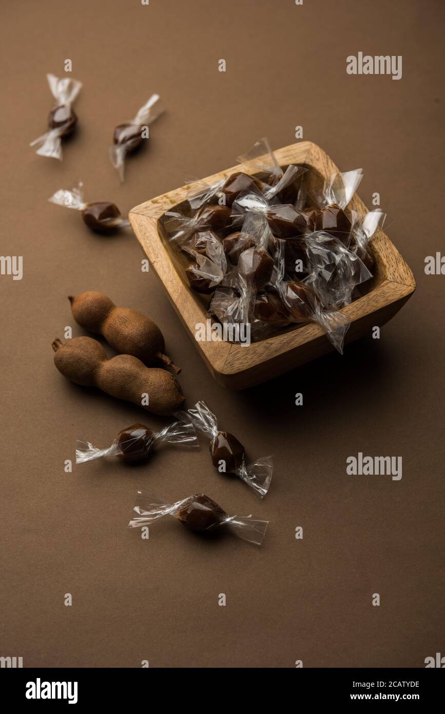 Tamarind Candy or Imli pops is made of Tamarindus indica pulp and sugar ...