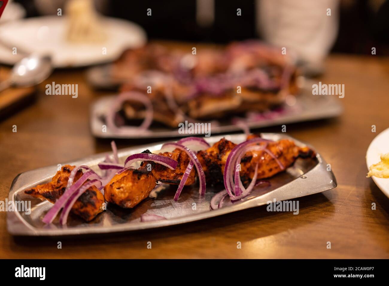 Mtsvadi, Roasted Pork rib , a traditional Georgian food Stock Photo - Alamy