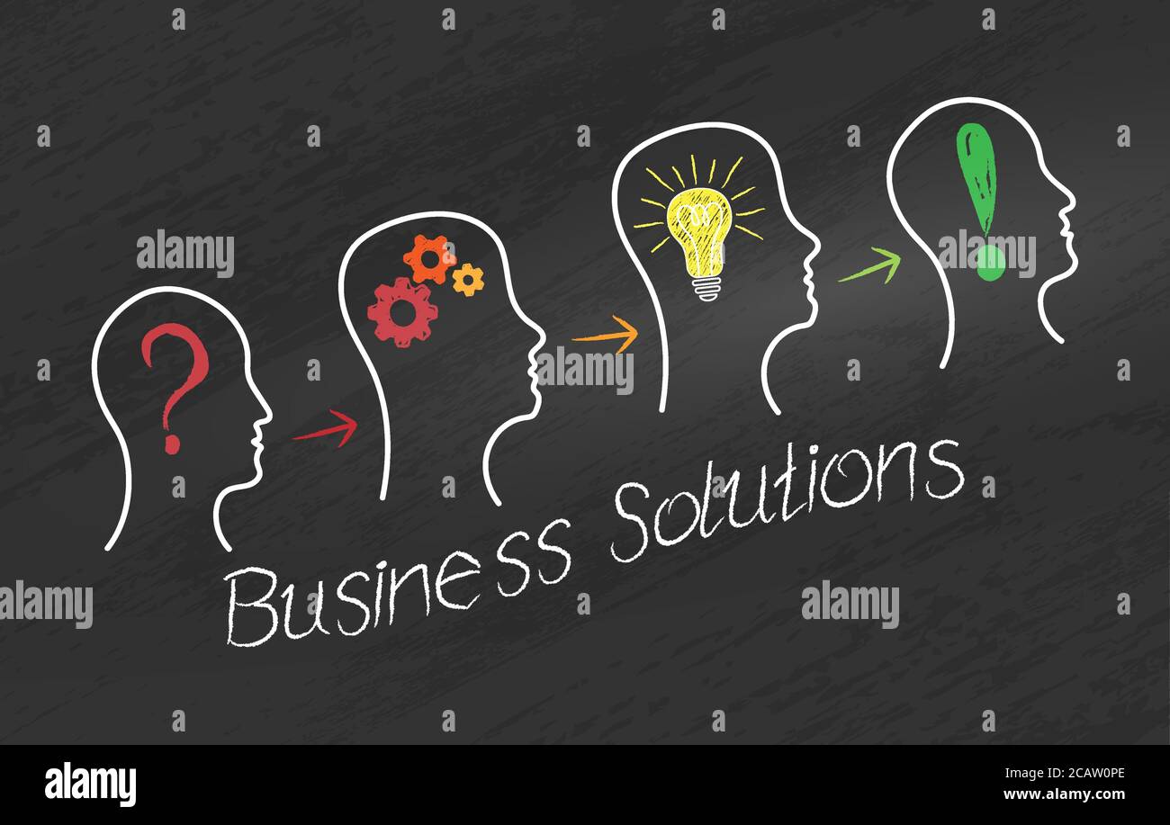 Solutions implementation Stock Vector Images - Alamy