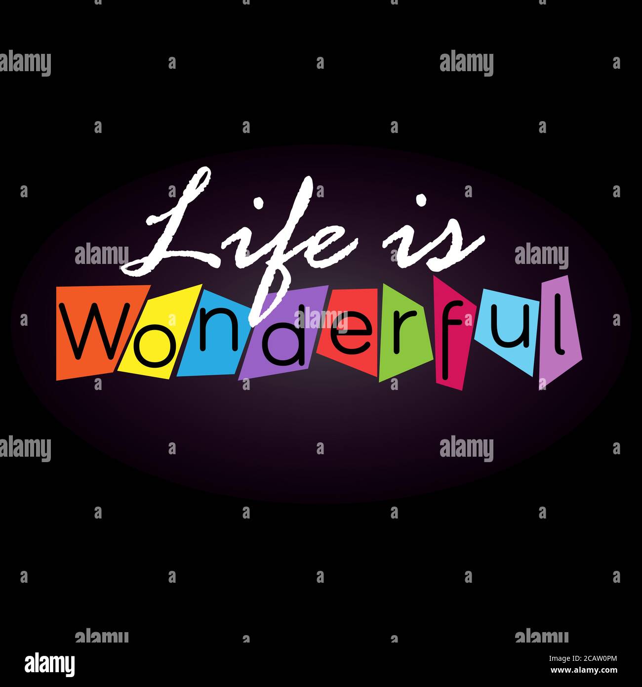 Life is wonderful. Creative lettering for design and creative design ...