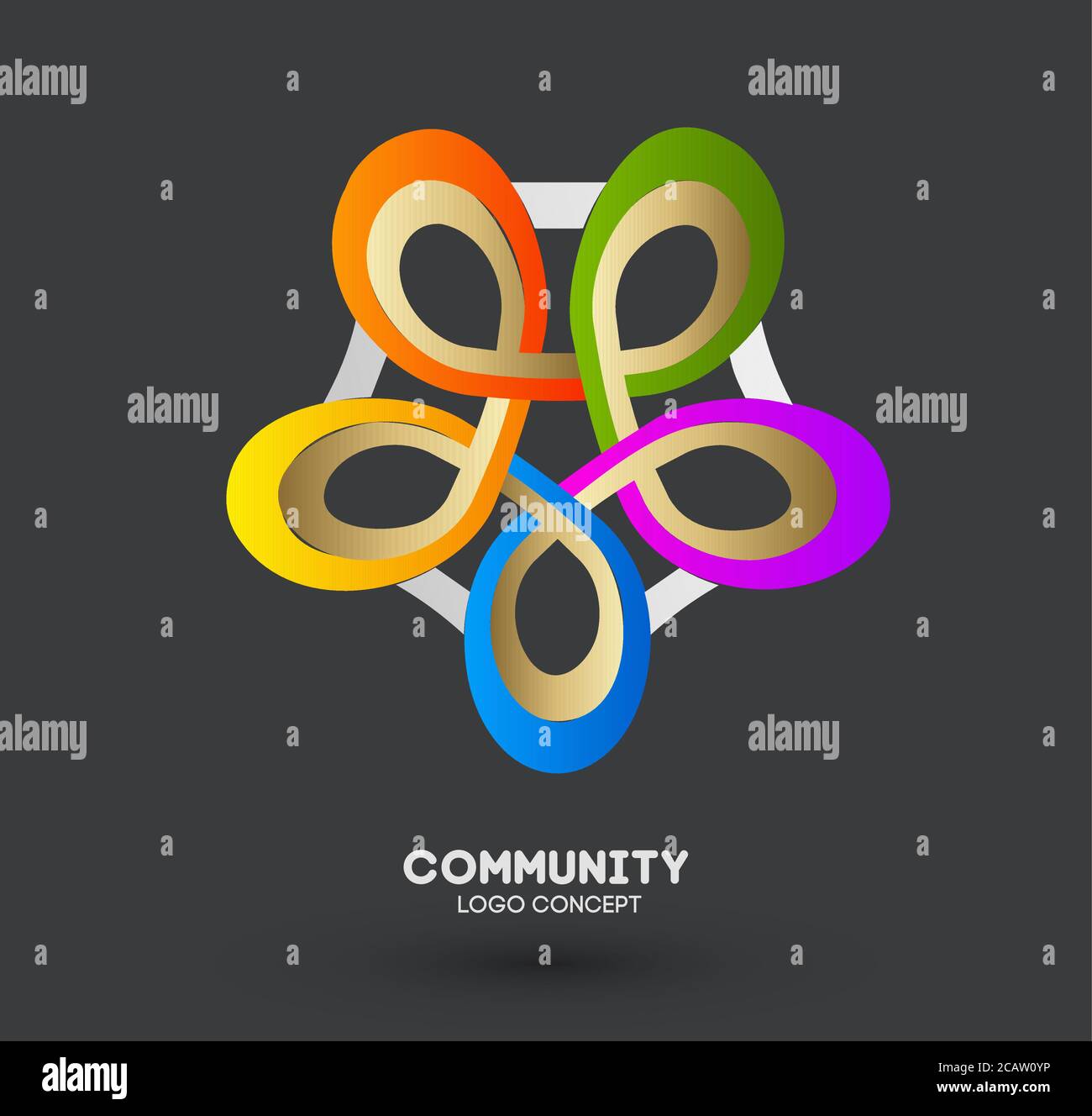 Connect People Logo Connecting People Logo Stock Vector Images Alamy