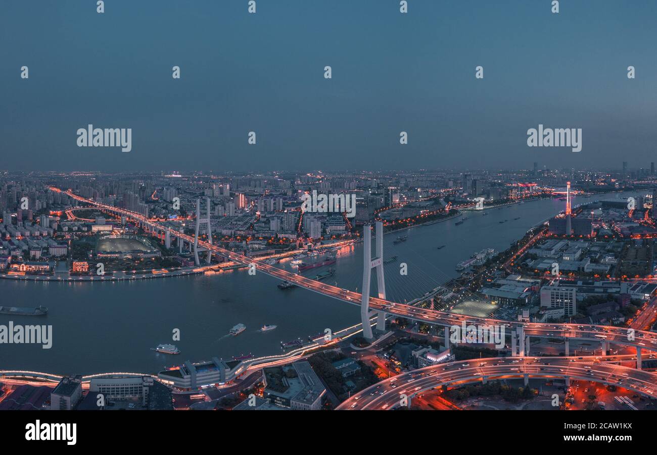 Nanpu bridge spiral hi-res stock photography and images - Alamy
