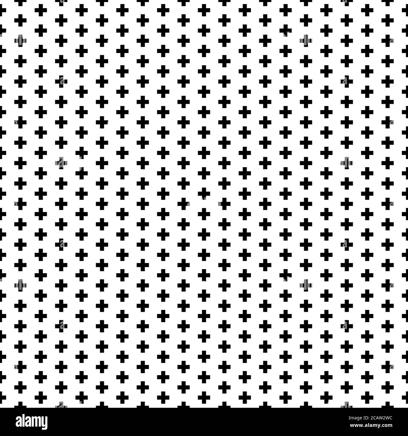 Classic black and white background with seamless cross patterns Stock ...