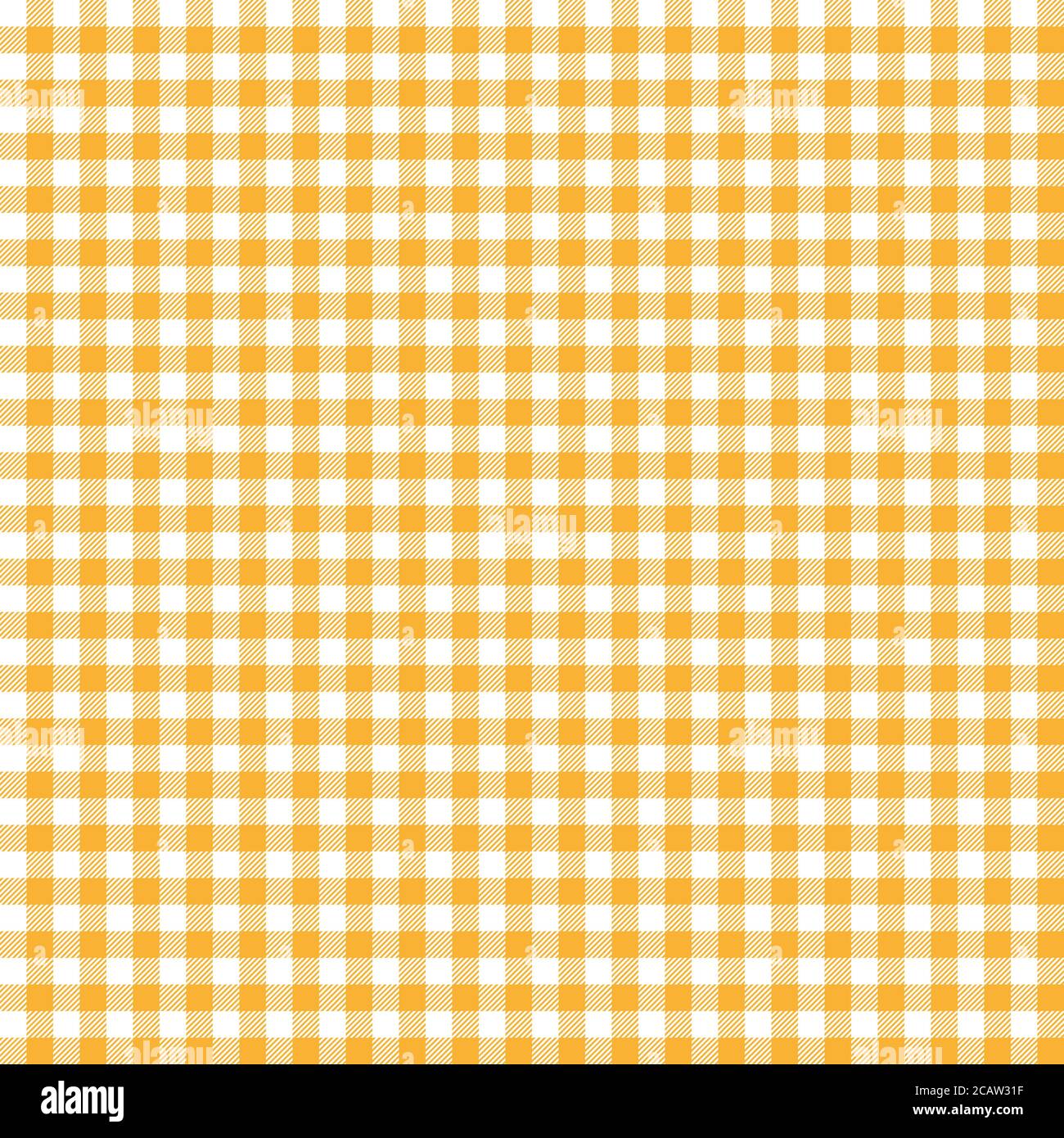 Seamless orange checkered tablecloth pattern Stock Photo - Alamy