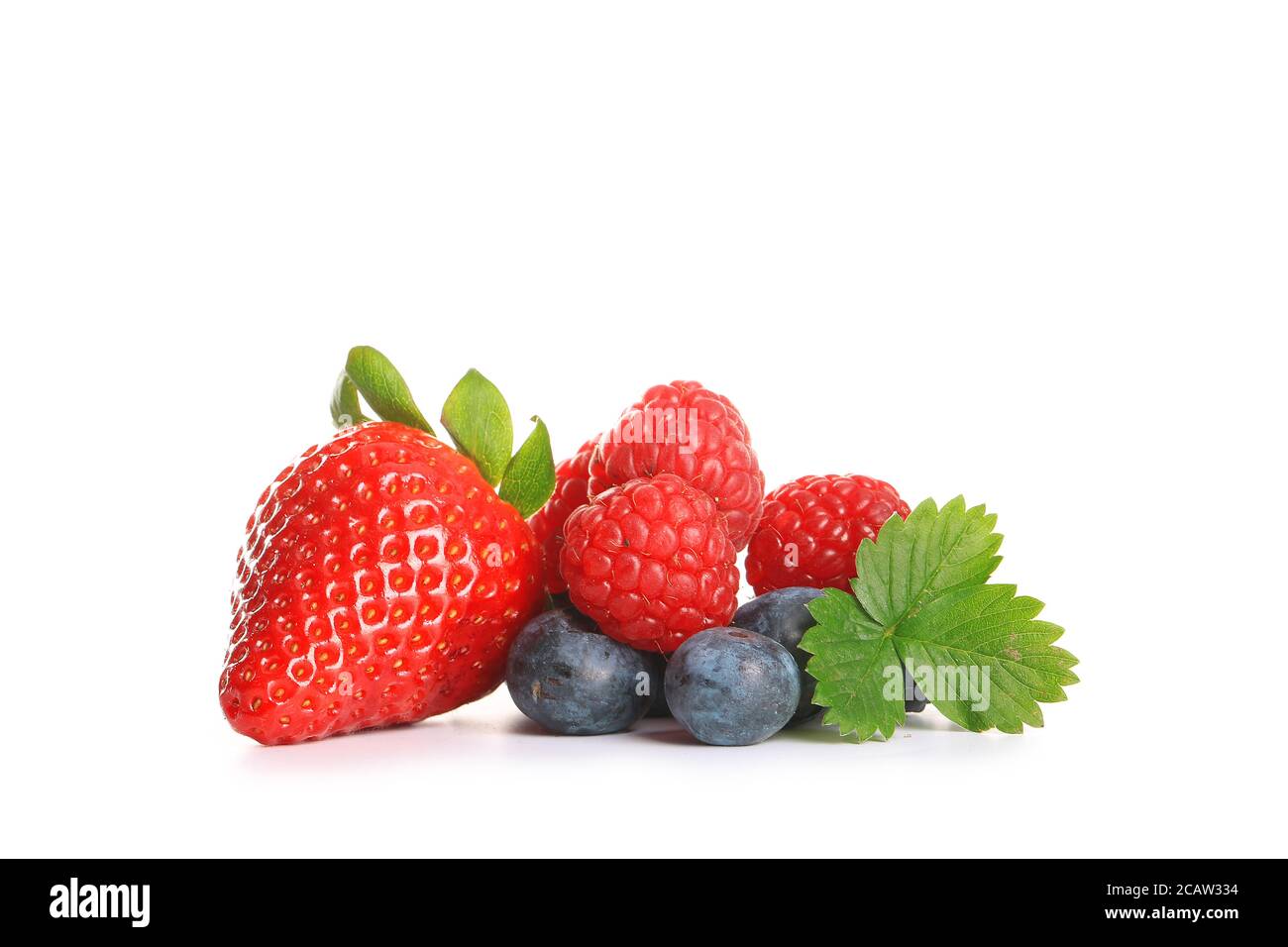 red berries on white background Stock Photo - Alamy