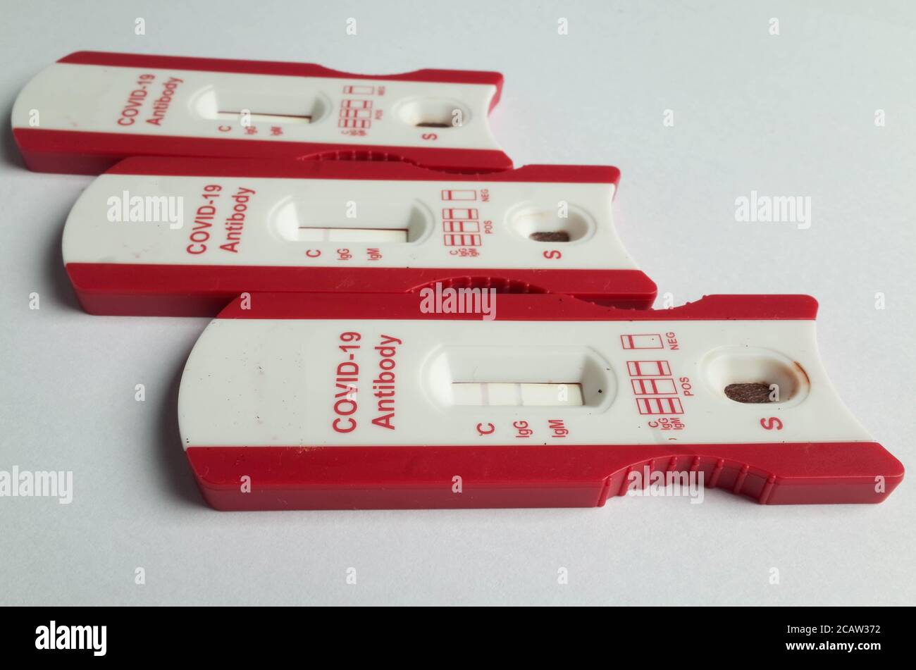 macro photo of covid-19 antibody test kit Stock Photo - Alamy
