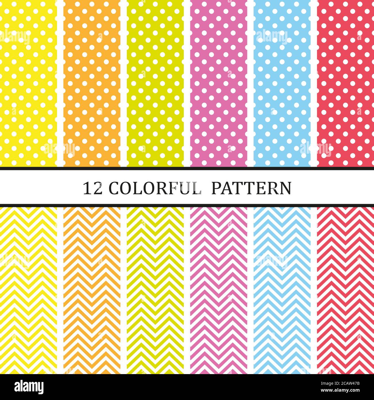 Illustration of rectangular pattern shapes with dots and stripes Stock ...