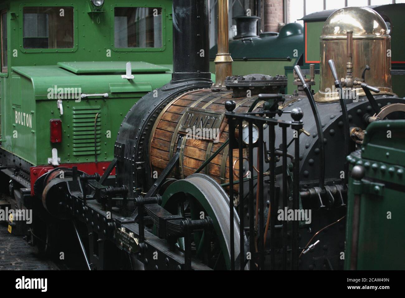 1992-built replica of Robert Stephenson's 1830 steam locomotive "Planet ...
