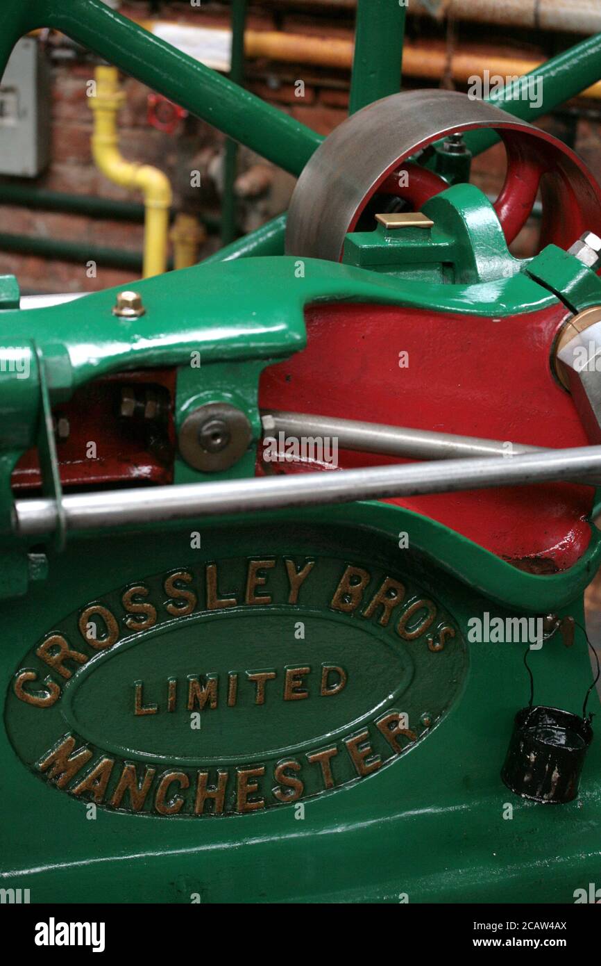 Steam engine detail in the Power Hall, Museum of Science and Industry ...