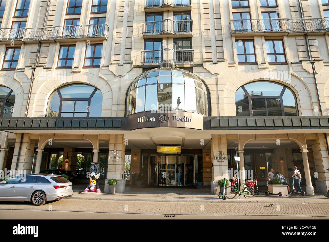 Berlin, Germany. 08th Aug, 2020. Exterior view of the Hotel Hilton ...