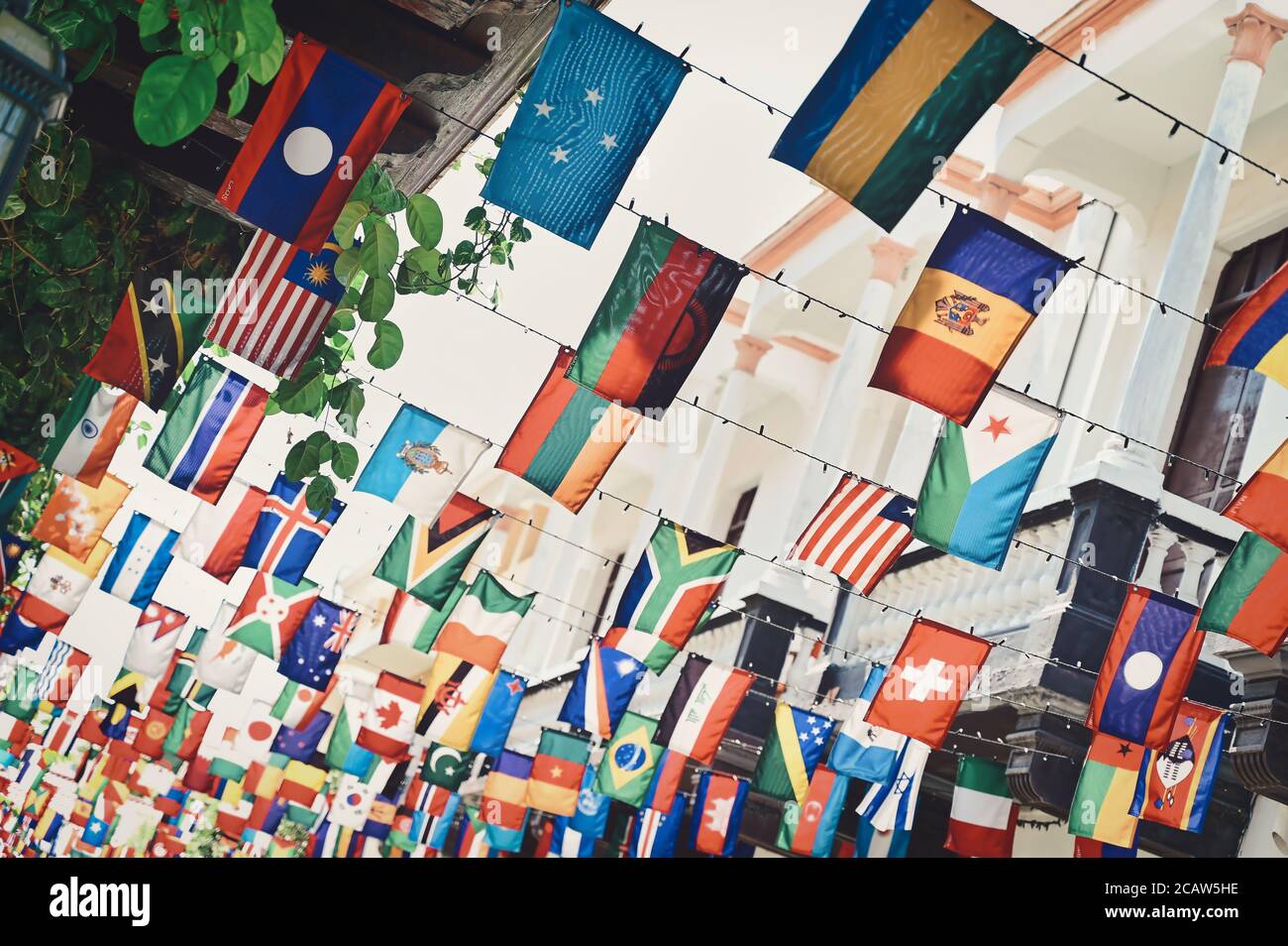 Decorative flags hi-res stock photography and images - Alamy