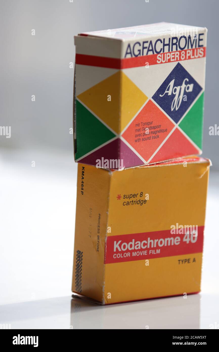 Super 8 Movie Film in Packaging Stock Photo - Alamy