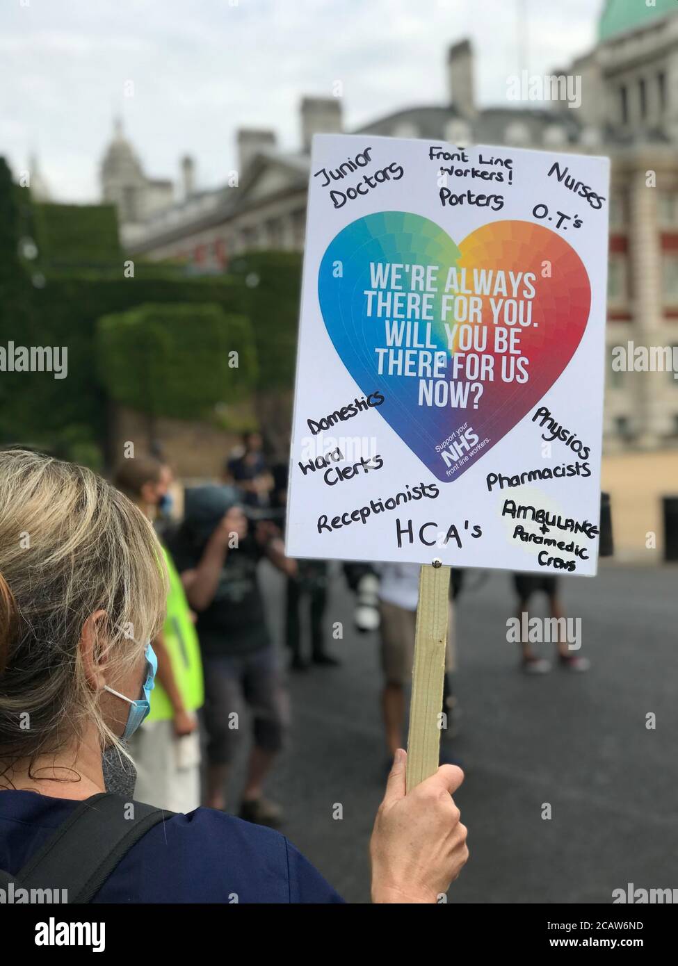 NHS Staff Strike for Pay Stock Photo - Alamy
