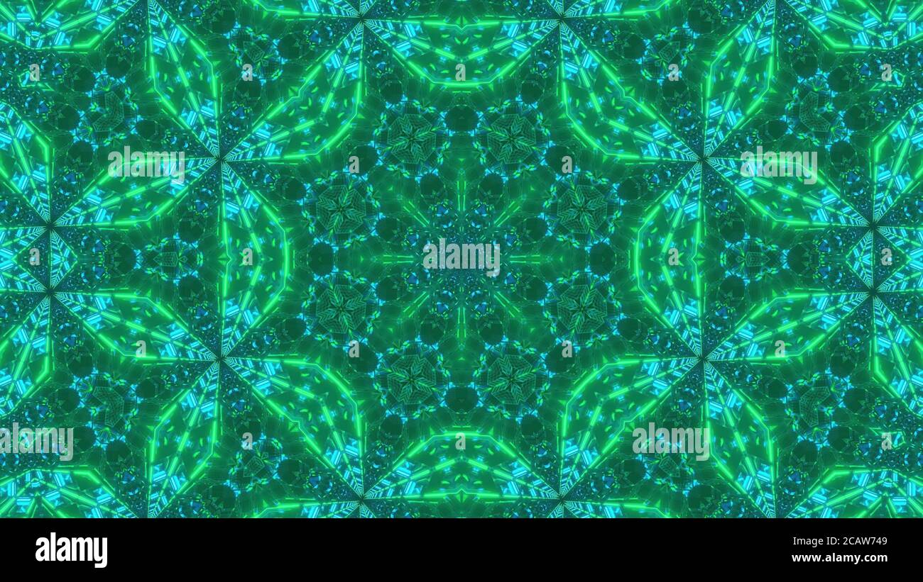 3D rendering of trippy cool circular illustration for background or ...